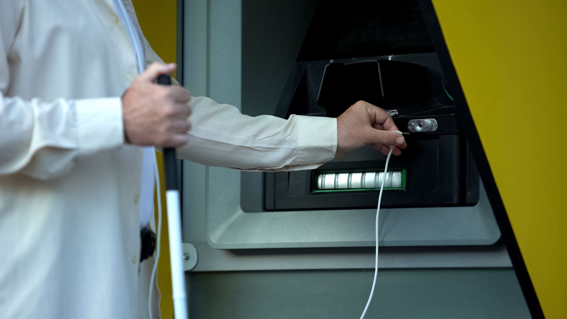 Geldmaat met voorleesfunctie - Bankinformatiepunt
